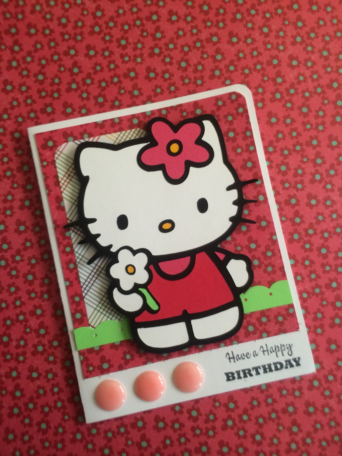 Creative Crafts Niche: Hello Kitty Birthday Card and Matching Mini Journal