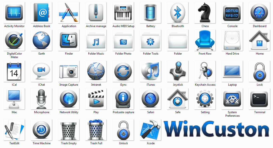 Icons Mac OS X Style - PNG & ICO | GamerFas