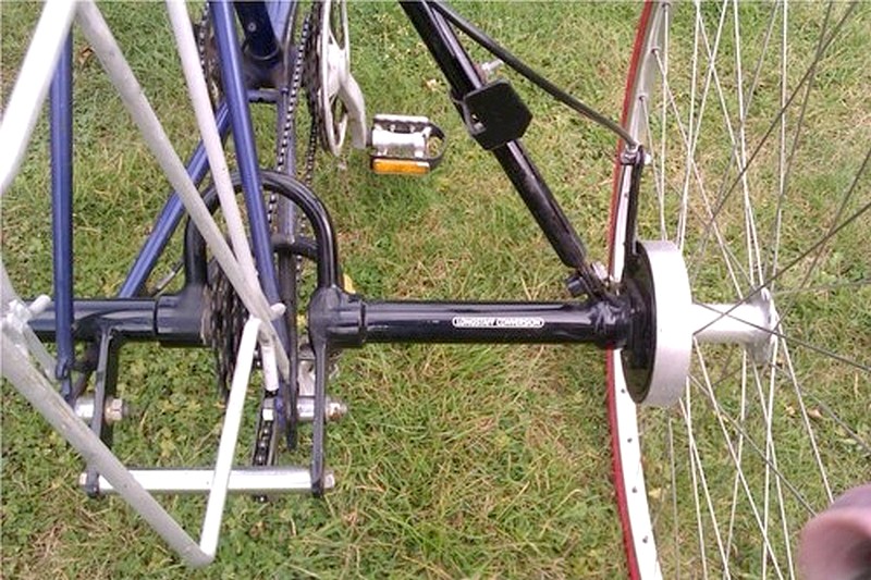 Trikes and (odd) bikes.: Dawes tandem with Longstaff Trike Conversion