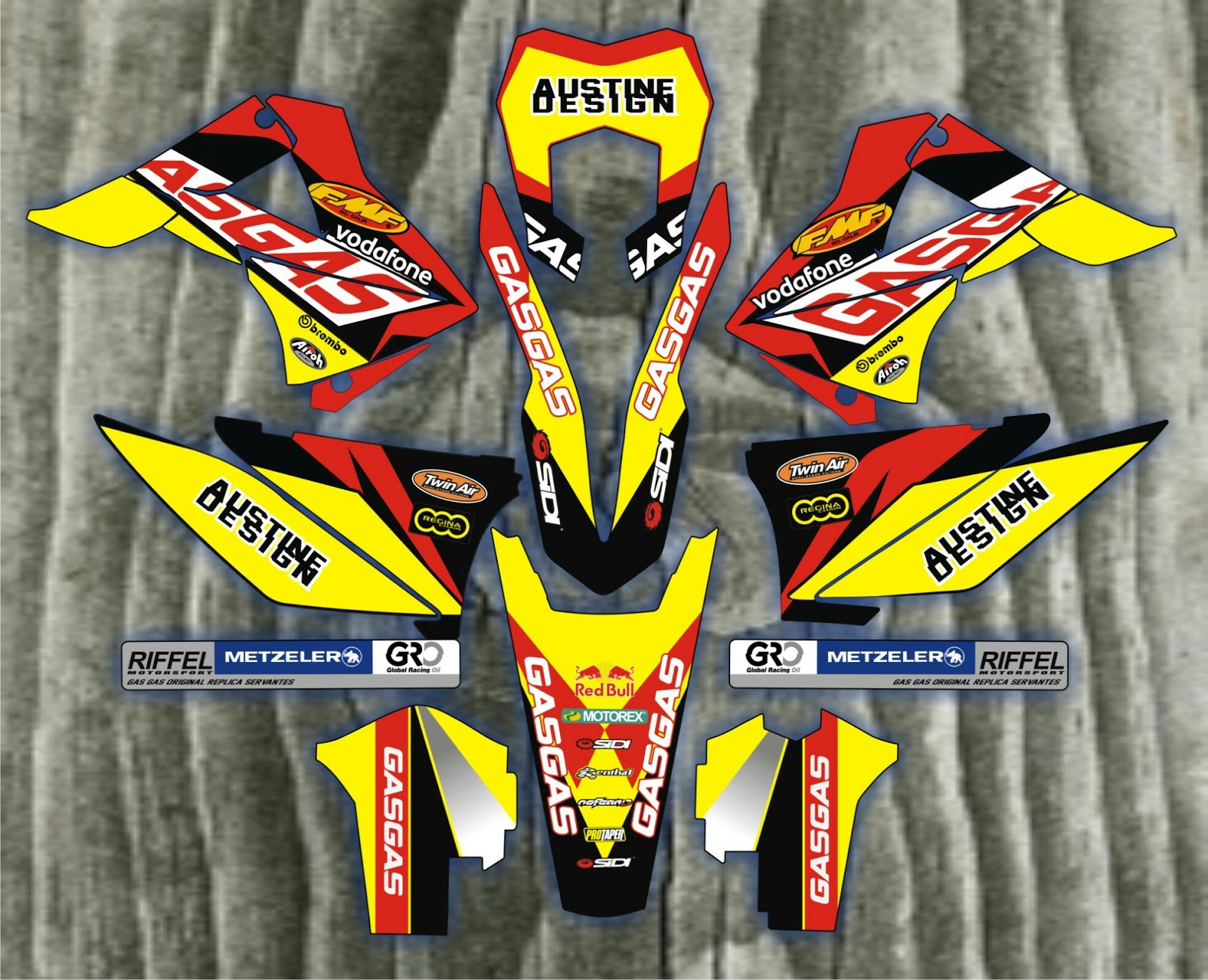 Decal Gasgas - DECALS MOTOCROSS CUSTOM GRAPHICS