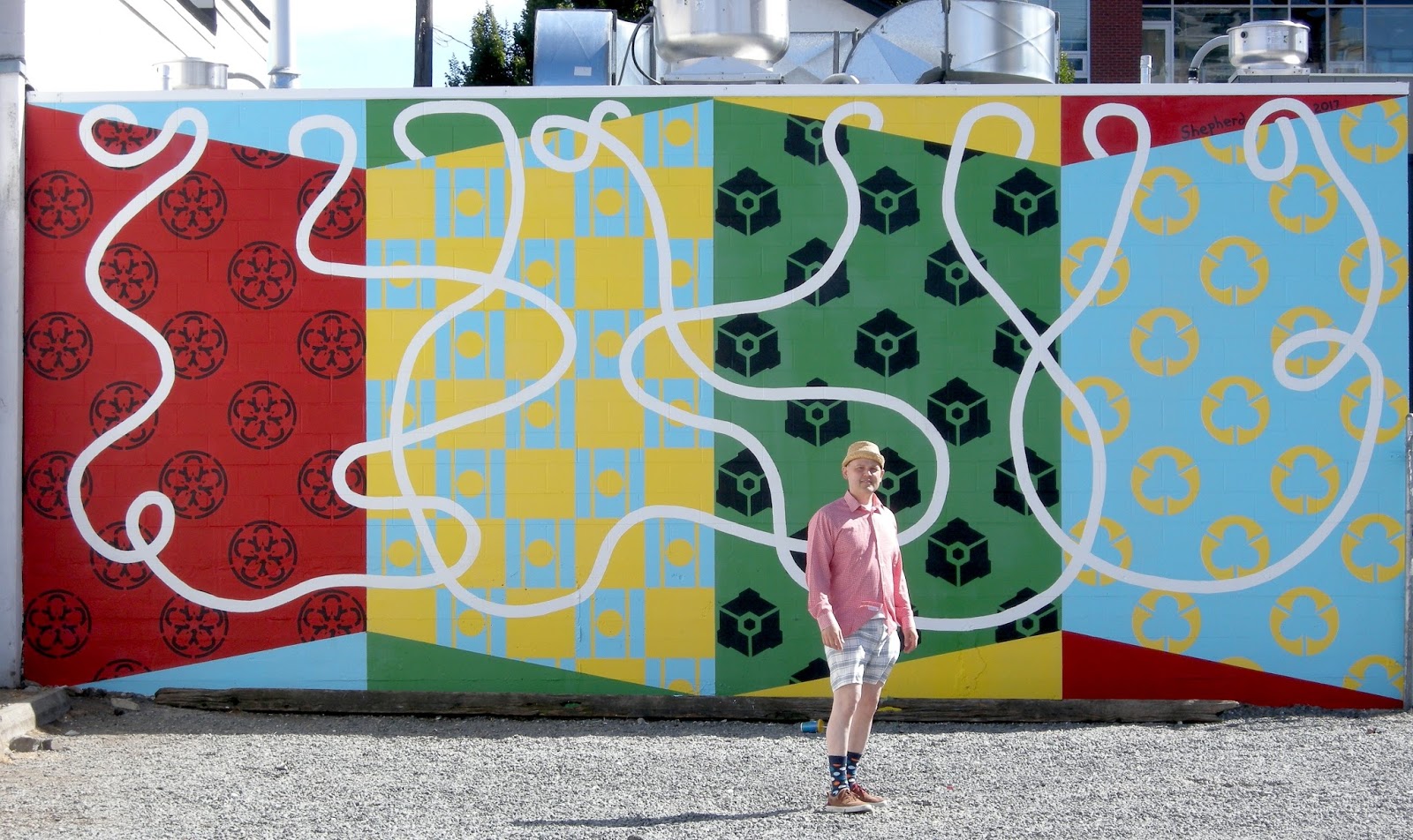 SHAWN SHEPHERD: SHOPPING BAGS mural funded by a My Great Neighbourhood ...