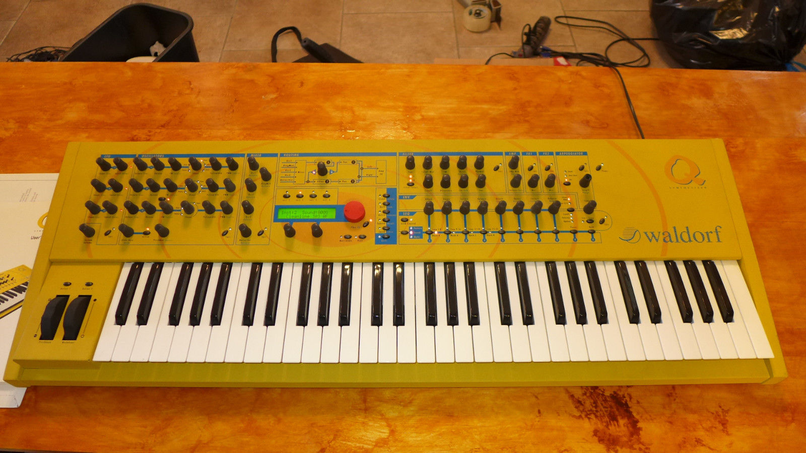 MATRIXSYNTH: Waldorf Q Synthesizer (Yellow) with OLED