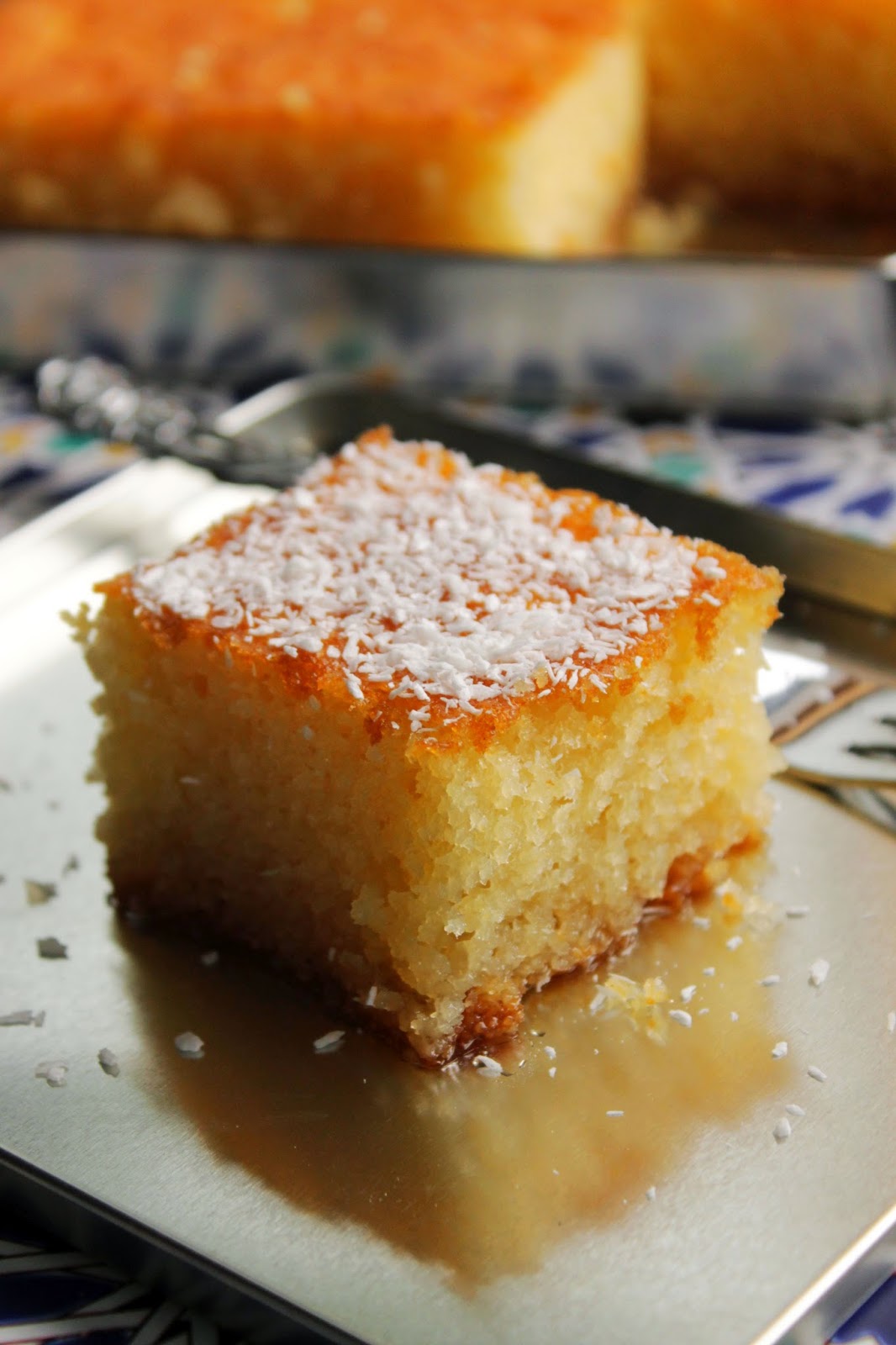 the Old Curiosity Shop: Revani: Turkish Semolina Cake Soaked in Syrup
