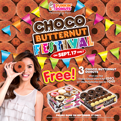 Manila Shopper: Dunkin' Donuts Choco Butternut Festival: Sept 17 2016