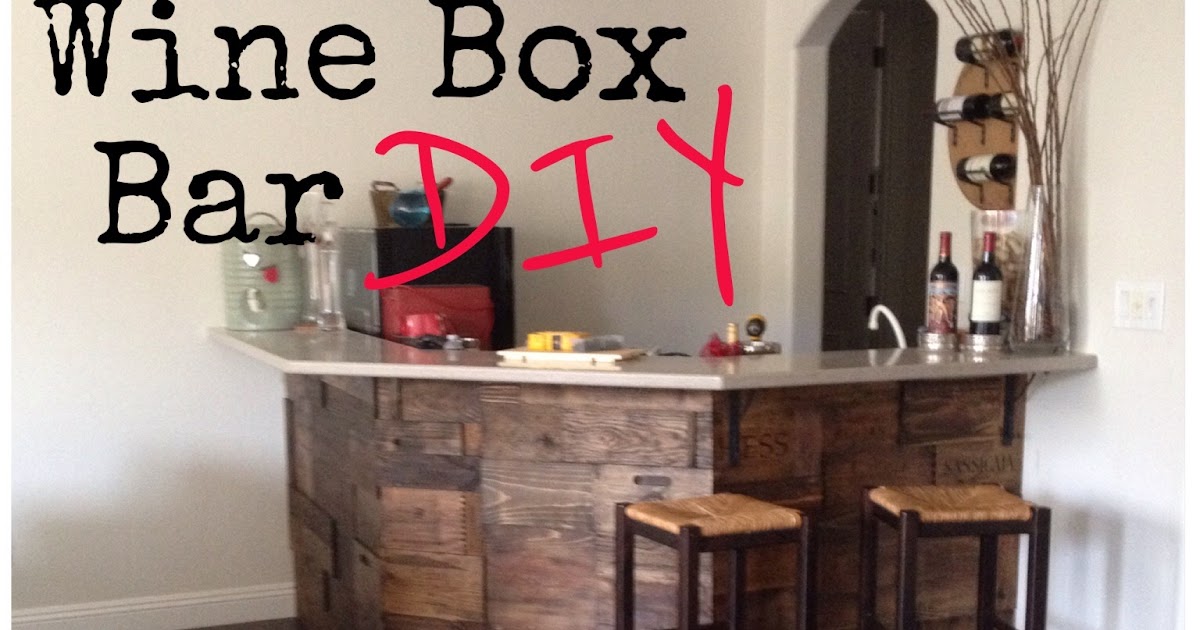 DIY Wine Box Bar Front | One Picky Chick