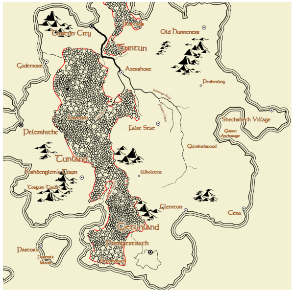 Here Dragons Abound: Lord of the Rings Map Style