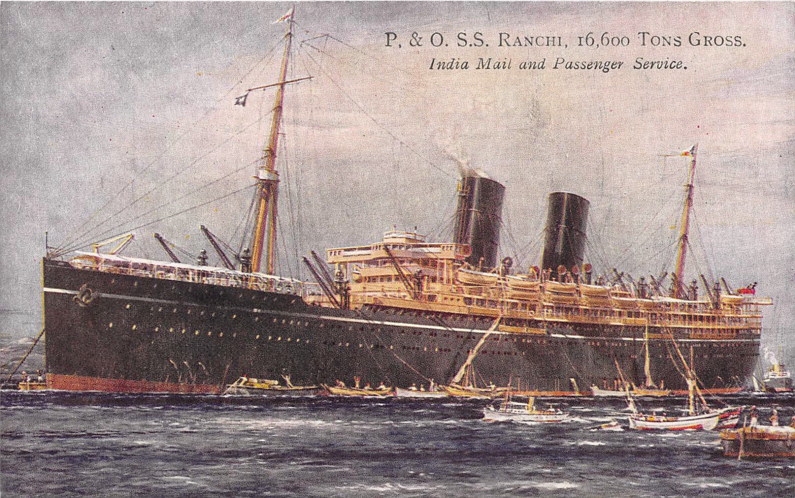 PoSeWe - Maritime Bilder: S.S. Ranchi (1925)
