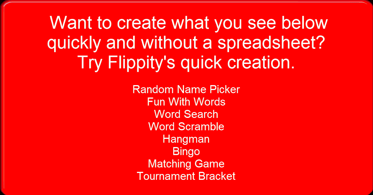 Time to Talk Tech : Want to create a word search/scramble, hangman, bingo, matching game ...