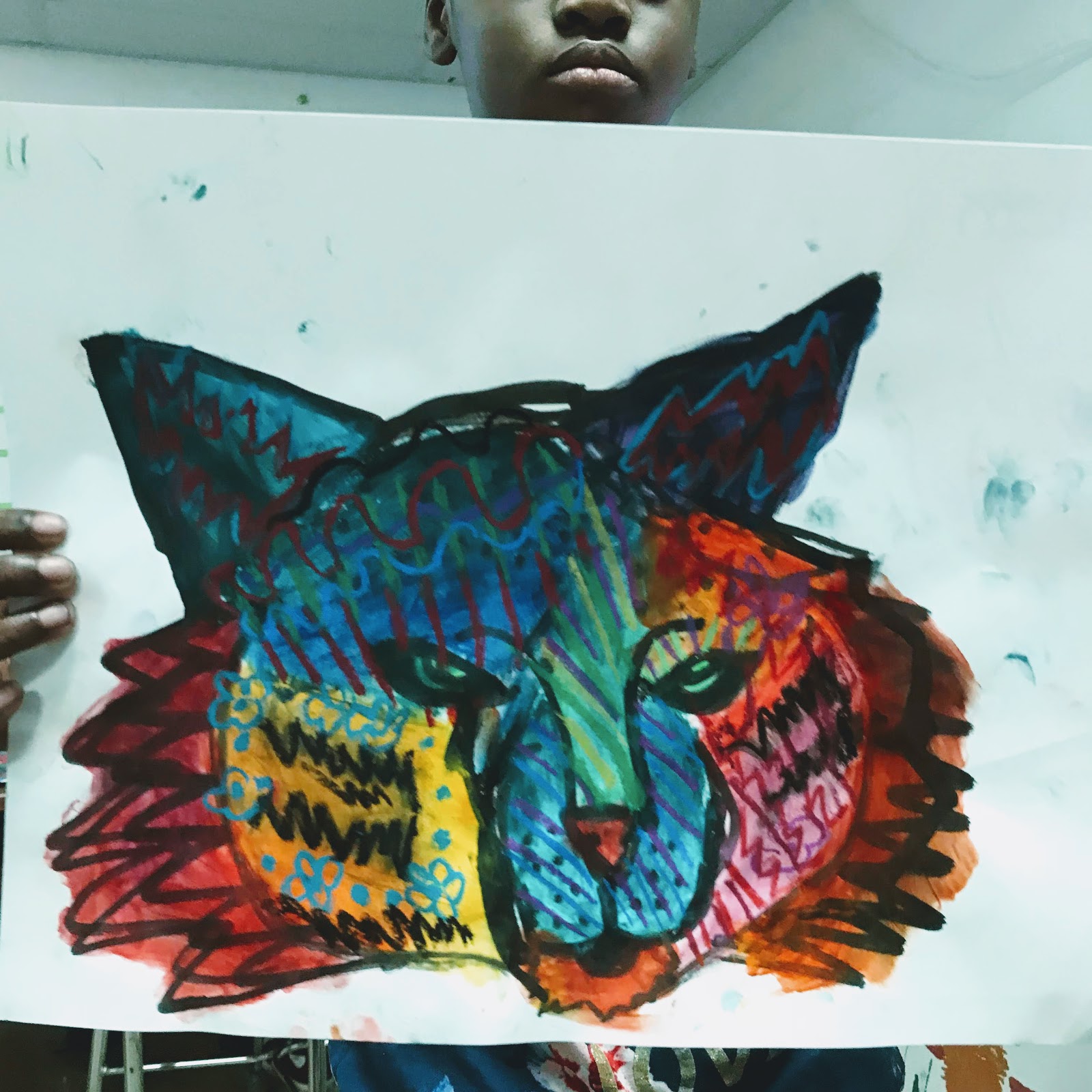 Elements of the Art Room: 4th grade Dean Russo inspired Bengal Tiger