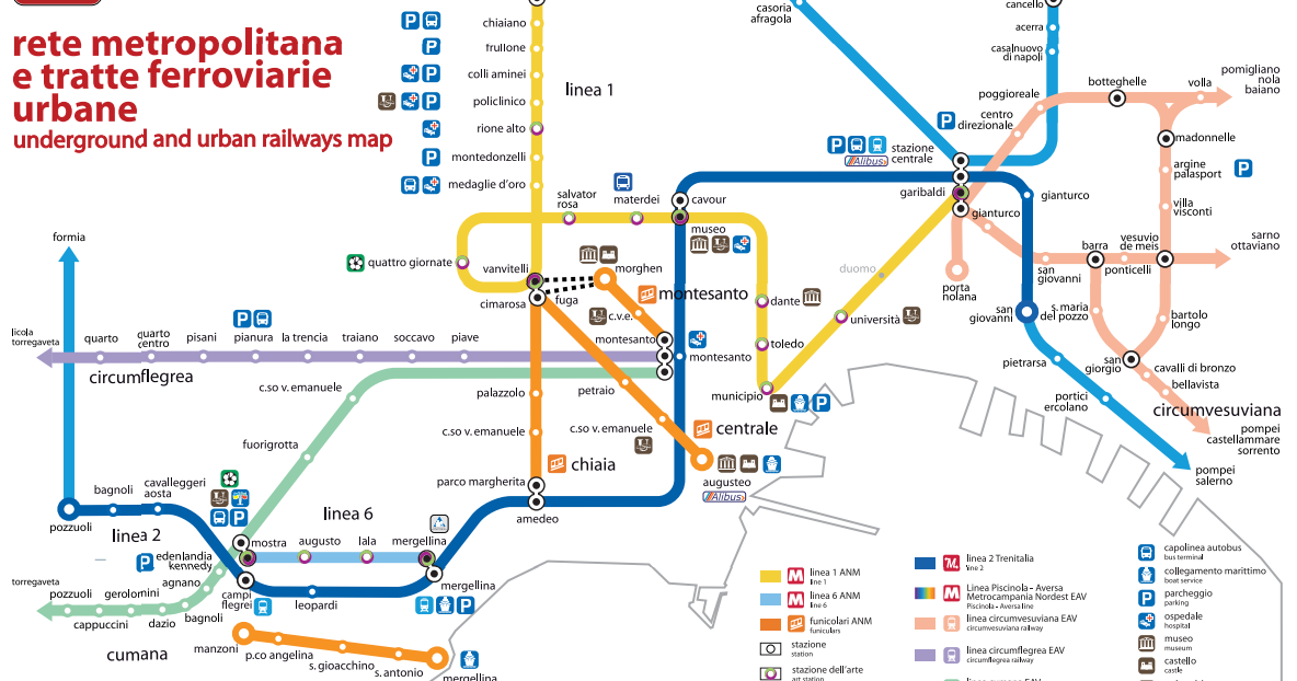 I Trasporti a Napoli: Metropolitana, treni & bus