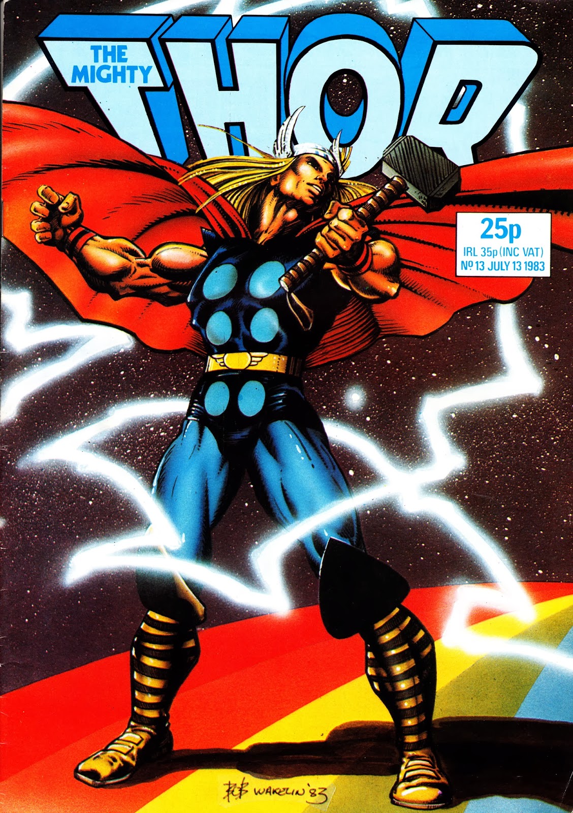 STARLOGGED - GEEK MEDIA AGAIN: 1983: THOR JULY COVER GALLERY (Marvel UK)
