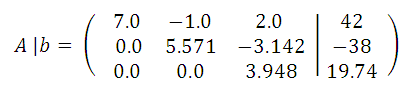 Upper Triangular Matrix by Row Operation