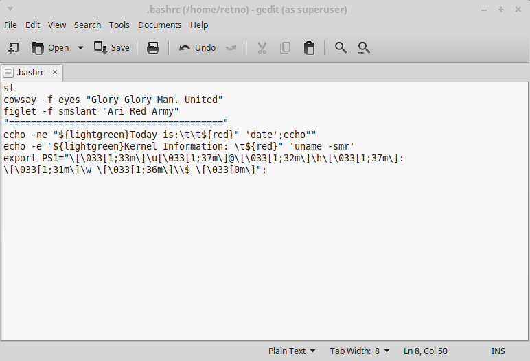 MENGHIAS TERMINAL MENGGUNAKAN FIGLET DAN COWSAY - RETNO NOVIYANTO BLC ...