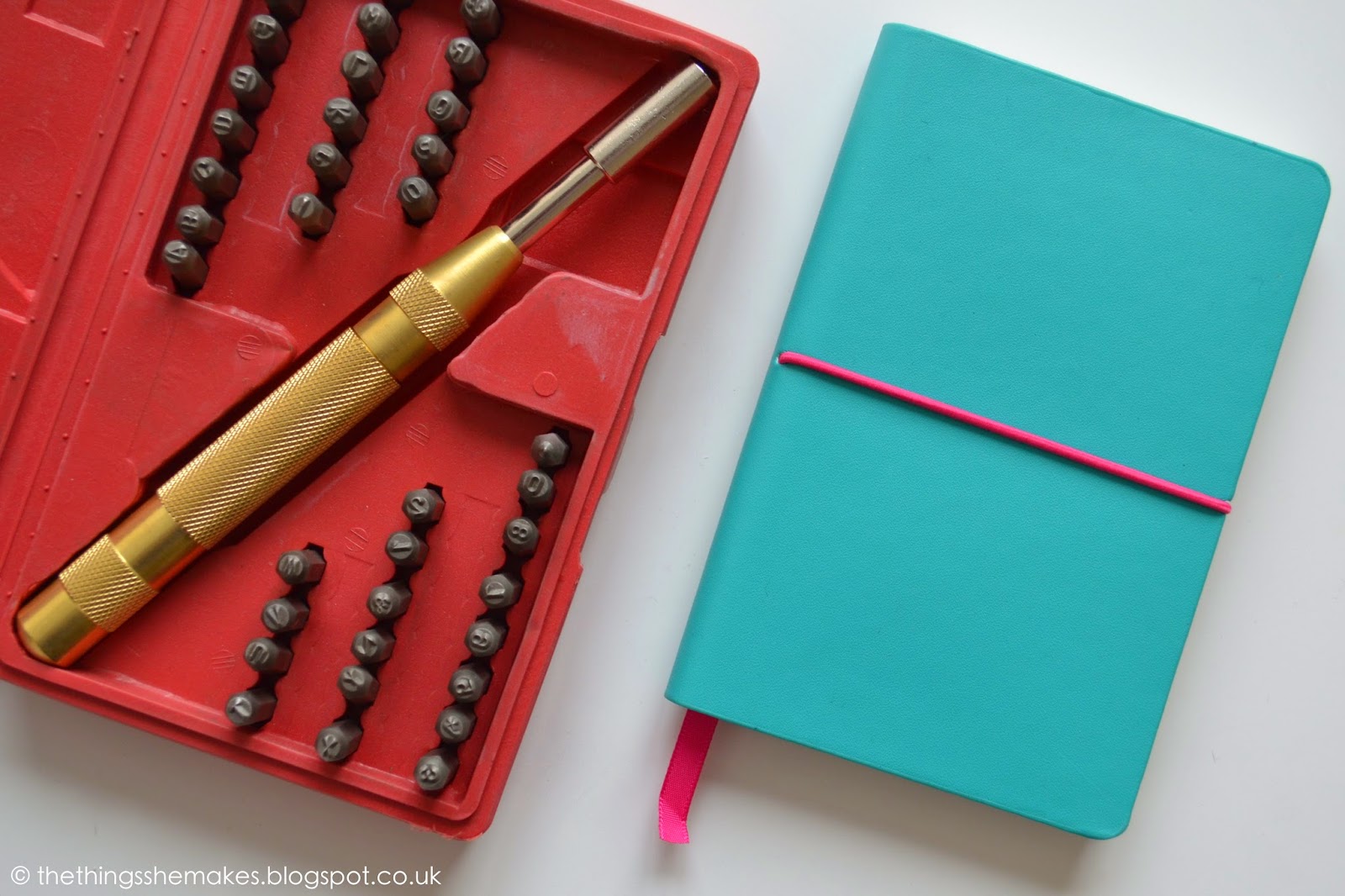 How to Make a Stamped Notebook | The Things She Makes