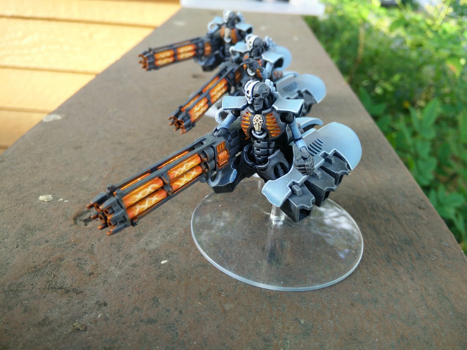 Necron Army Work in Progress pics: Heavy Destroyers Done!