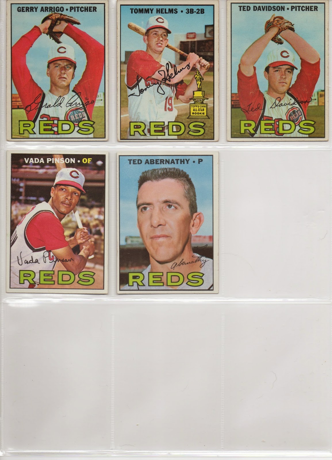 Cincinnati Reds Baseball Card Collector: 1967 Topps Cincinnati Reds ...