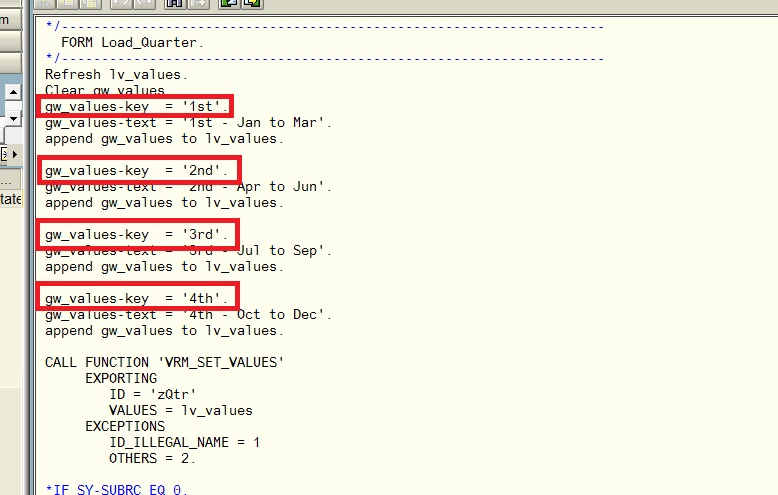 SAP ABAP Listbox error in VRM_SET_VALUES