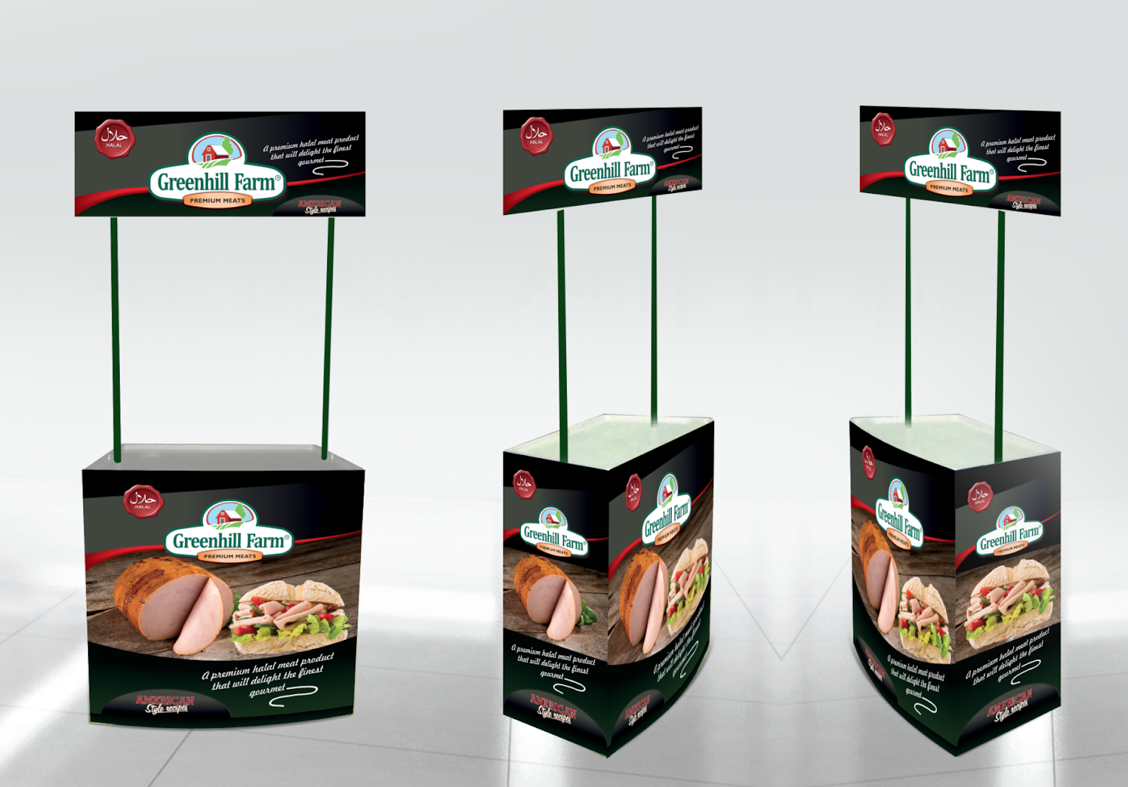 Graphic Design: Sampling Stand