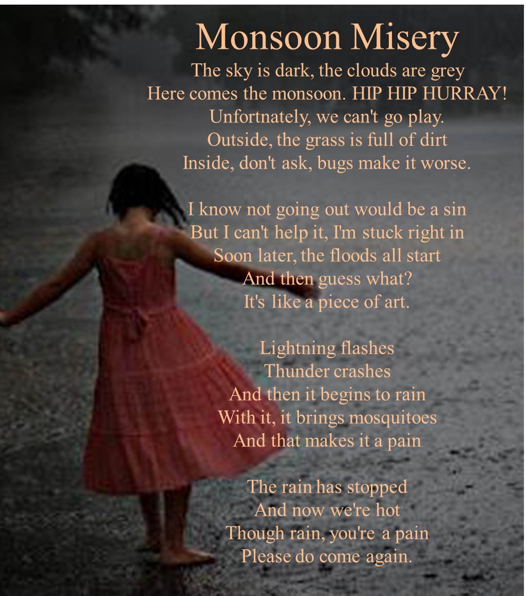 Writings on the Wall...: Monsoon Misery - My Daughter, Aahana's Tryst ...