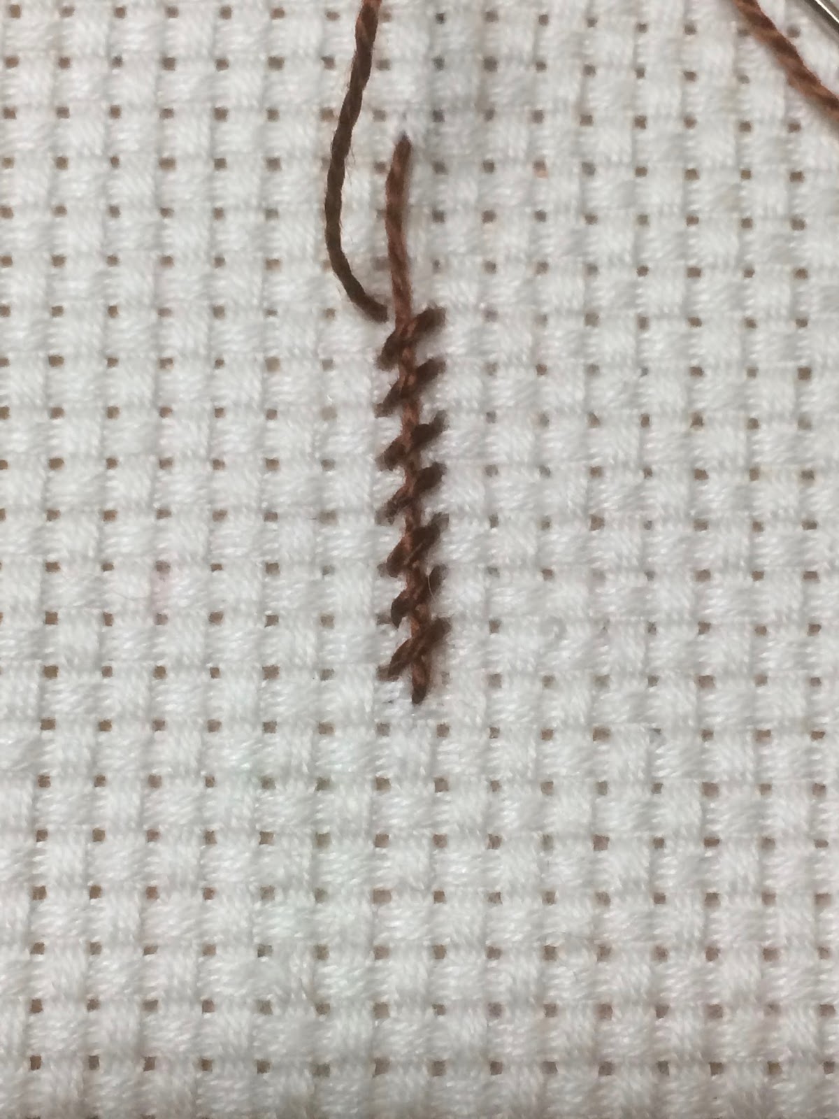 Queenie's Needlework: Sunday Stitch School - Lesson 54: Tramming