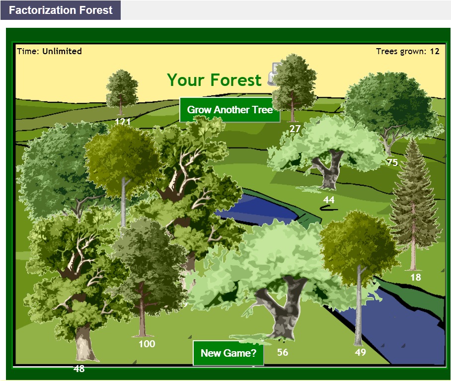 Factorization forest game