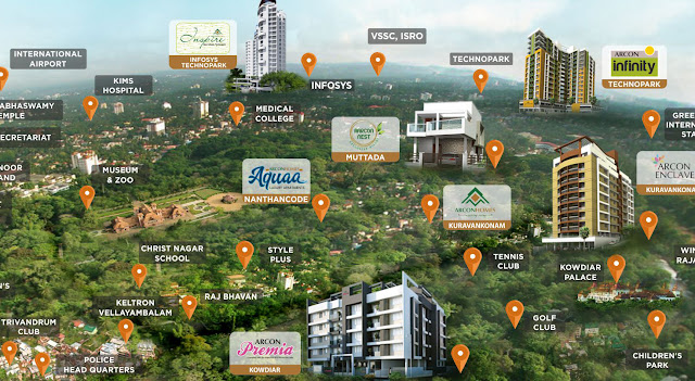 Arcon Inspire near Infosys, Technopark, Kazhakoottam Flats, Apartments ...