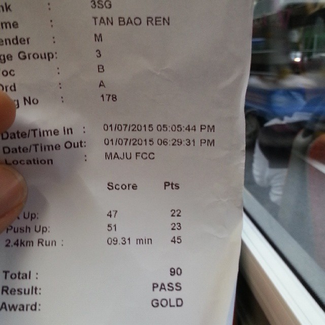 BAO CAN DO IT!!!: 2.4km program