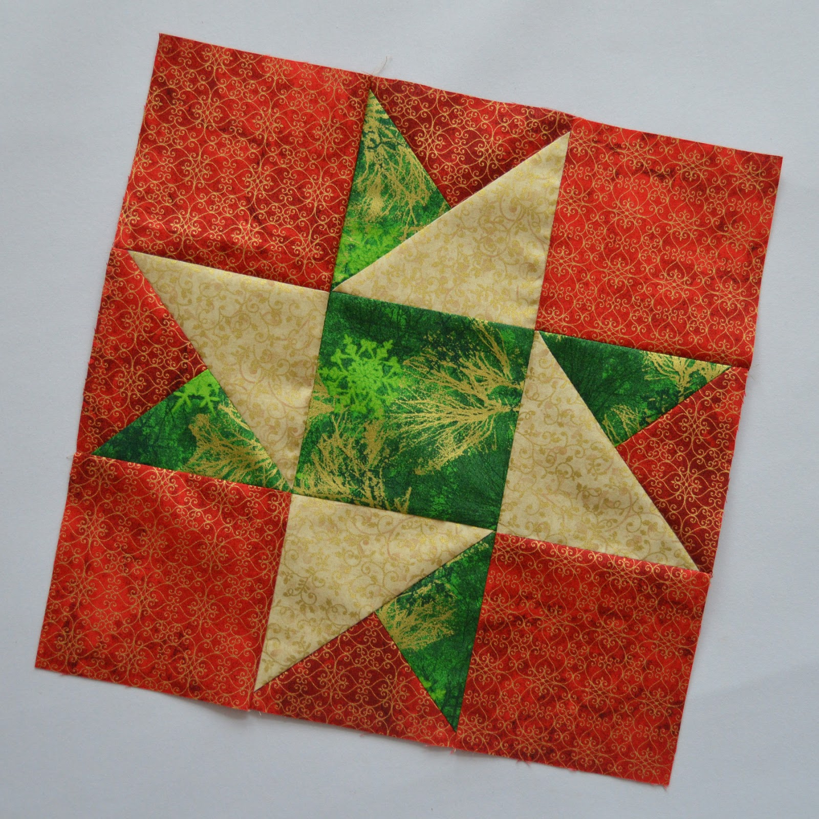 Inspired by Fabric: Silent Night Block Sampler: Day 5