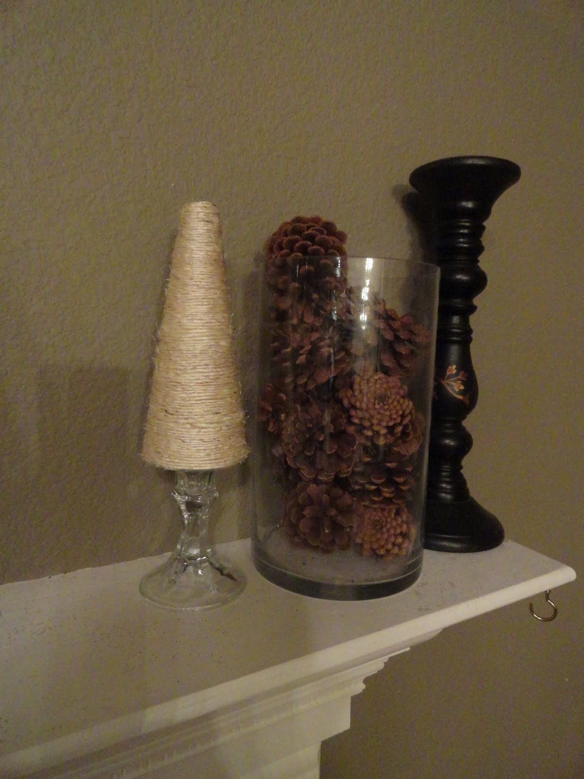 So I Saw This Tutorial ...: A Twine Tree for My Winter Mantel