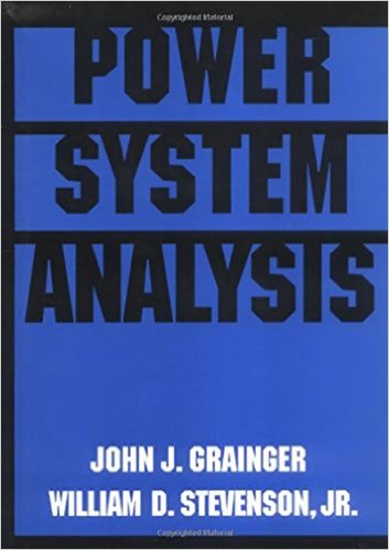 Power System Analysis by John Grainger and William Stevenson Jr ...