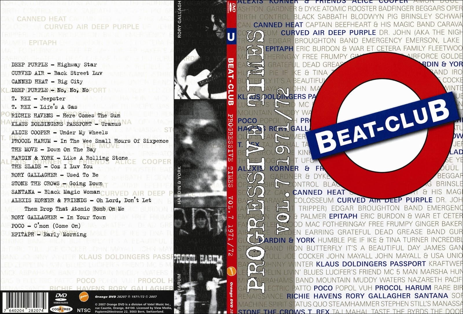 BANCA DO ROCK Rock Concert DVD: 2429 - DVD - BEAT CLUB 1971/72 - BOOTLEG