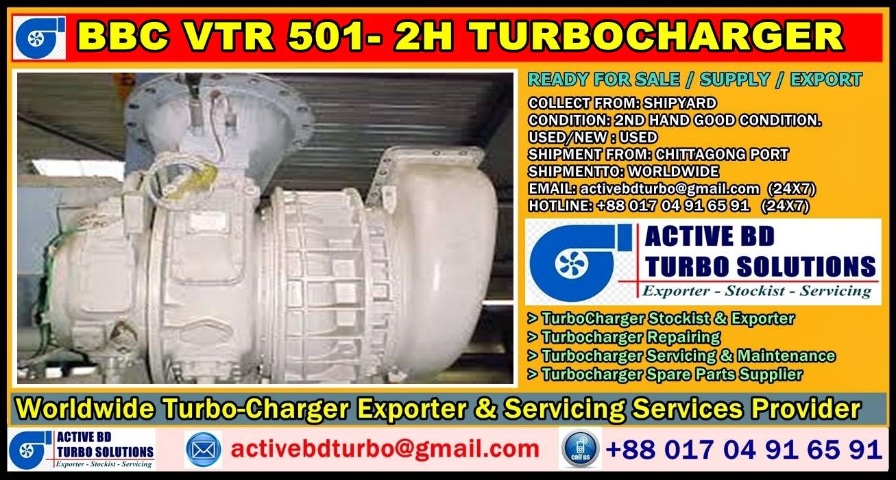 BBC VTR 501- 2H TURBOCHARGER - ACTIVE BD TURBO SOLUTIONS