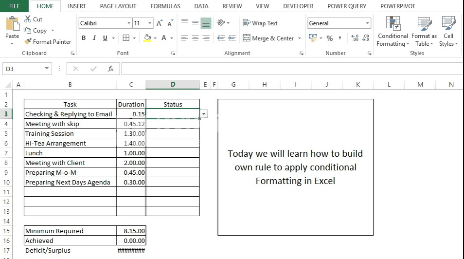 How to create own rule in Conditional Formatting in Excel - Tactical ...