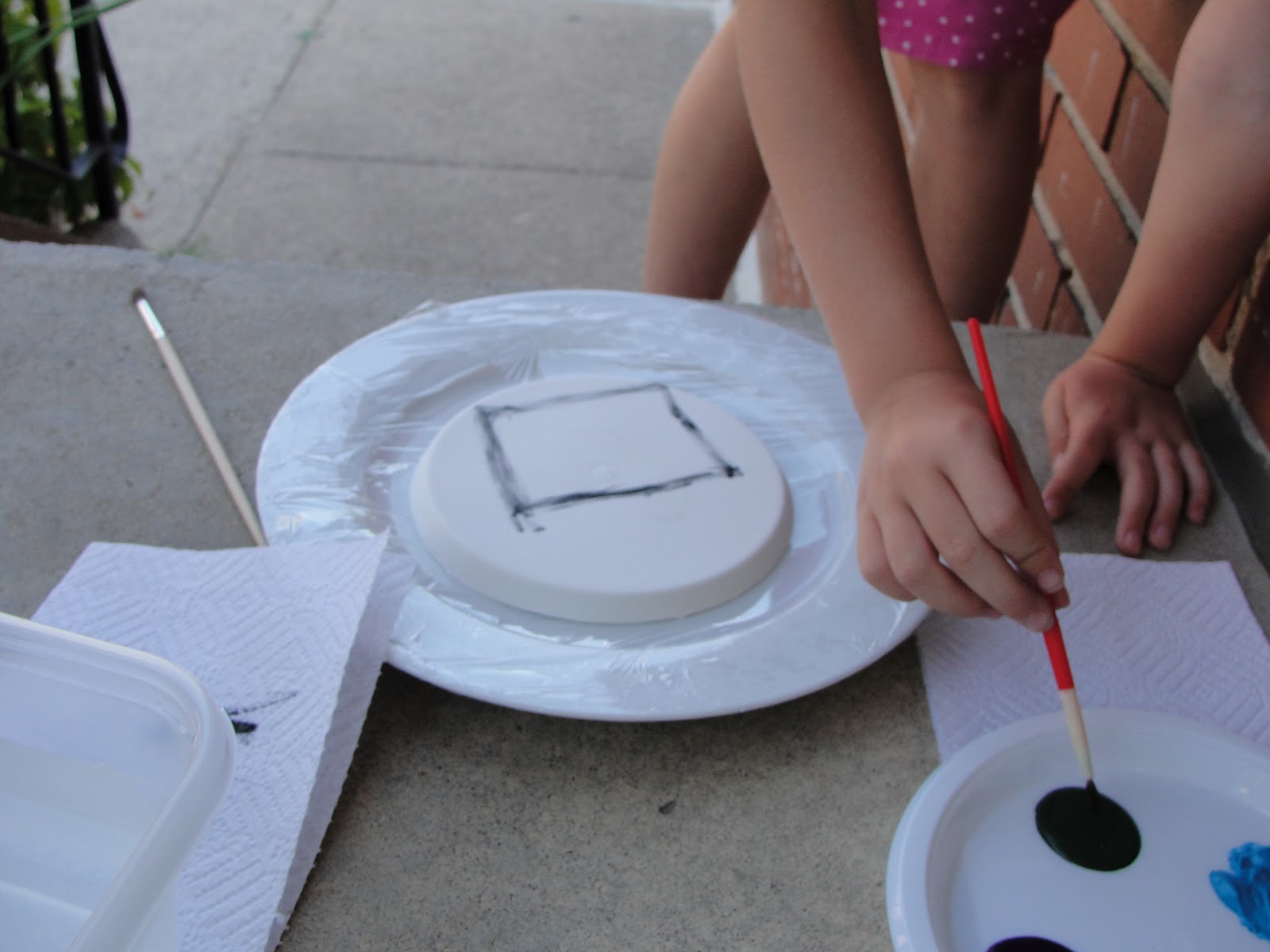 Kids Get Arty - creating a fresco with kids