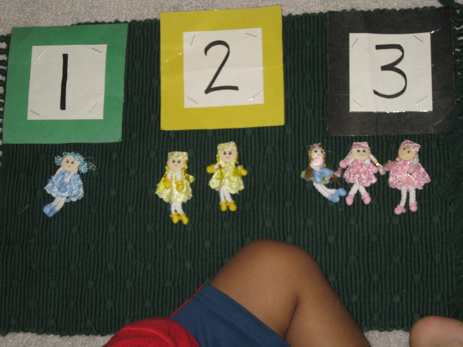 Montessori DOTNET: Maths: Counting Game: Numbers and Dolls