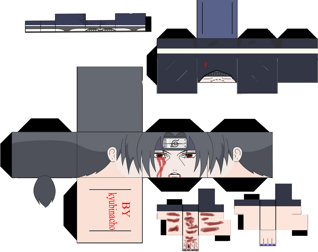 Cubeecraft e paperCraft: Cubeecraft Naruto
