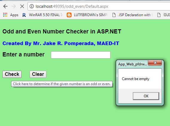 Free Programming Source Codes And Computer Programming Tutorials Odd And Even Number Checker In