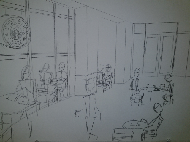 Basic Drawing 1: Gesture Drawing - Dynamic Crowded Scene