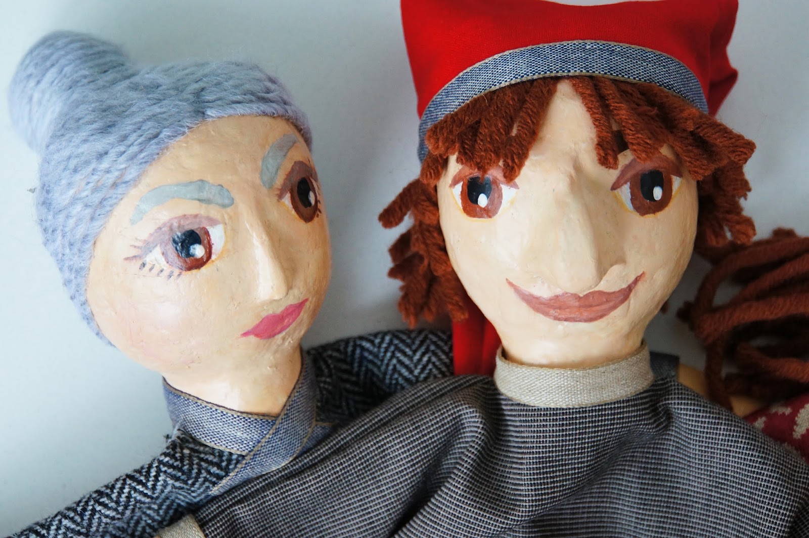 basteln malen Kuchen backen: Kasperle-Figuren