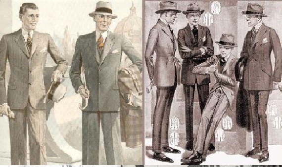 FASHION DESIGN by Mary Spark: MUSKA MODA KROZ DESETLJECA