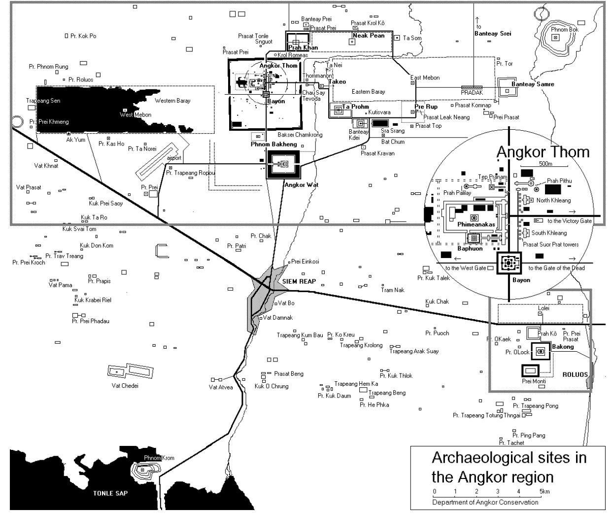 Angkor Temples Map