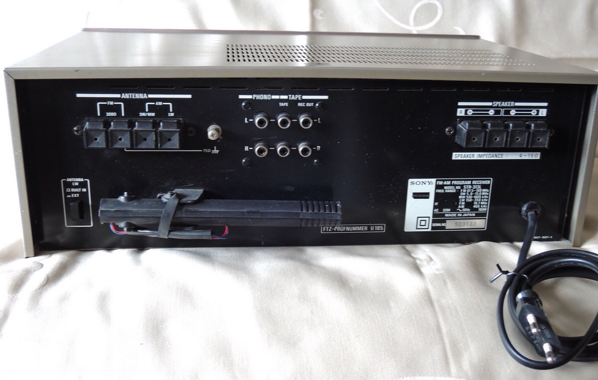 Infrequent Sound [sex.tex] technology: Sony STR-313L FM/AM Program ...