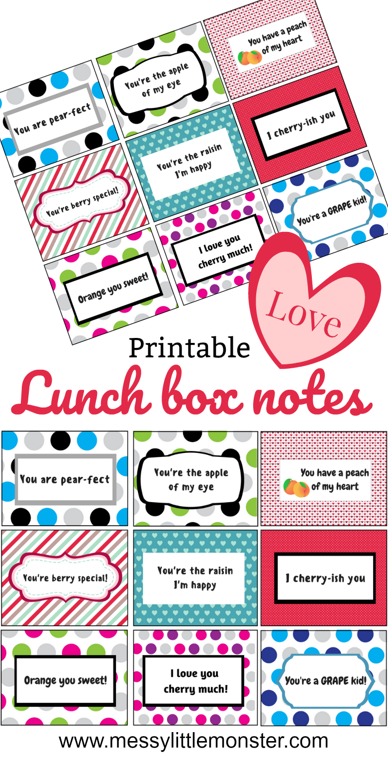 Lunch Box Notes - Messy Little Monster