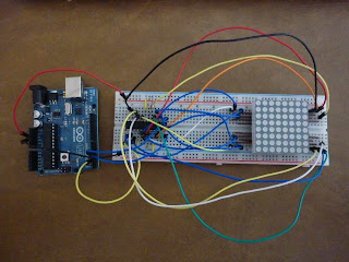 Hands On - Arduino: Project 21 - LED Dot Matrix Display - Scrolling Message