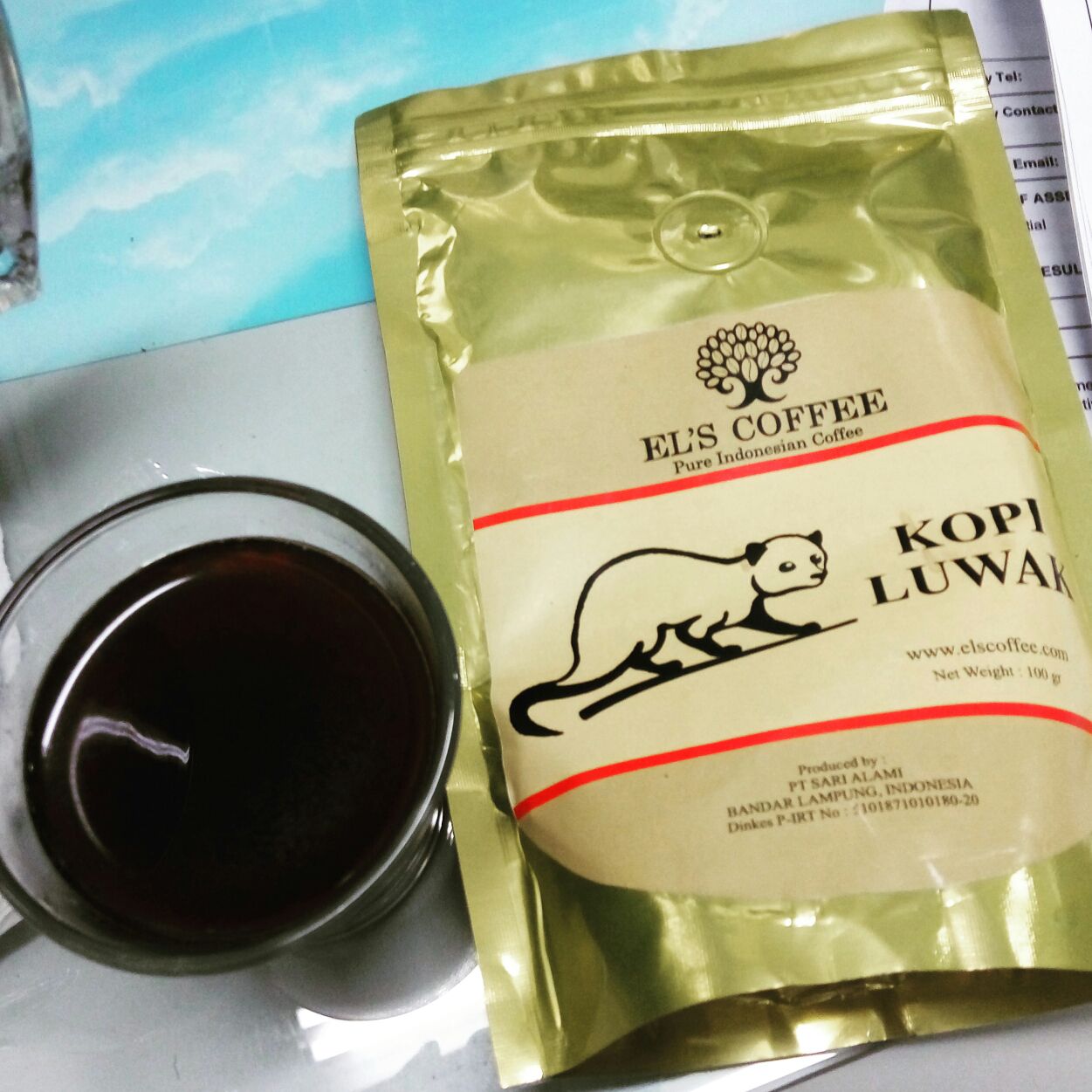 Coffee Latte: Kopi Luwak El's Coffee