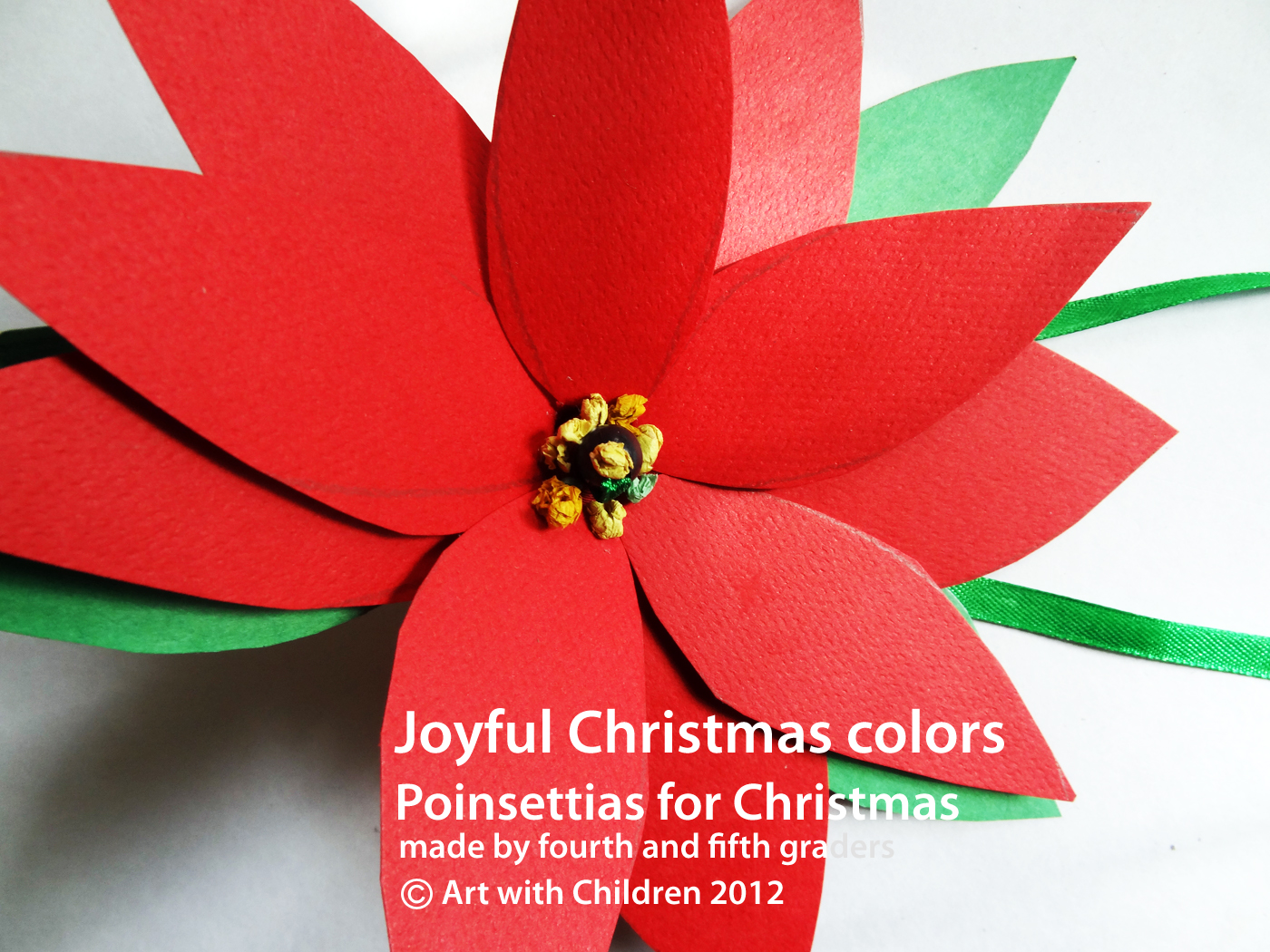 Christmas crafts - Poinsettia