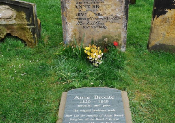 the Brontë Sisters: Ceremony at Anne Brontë's grave