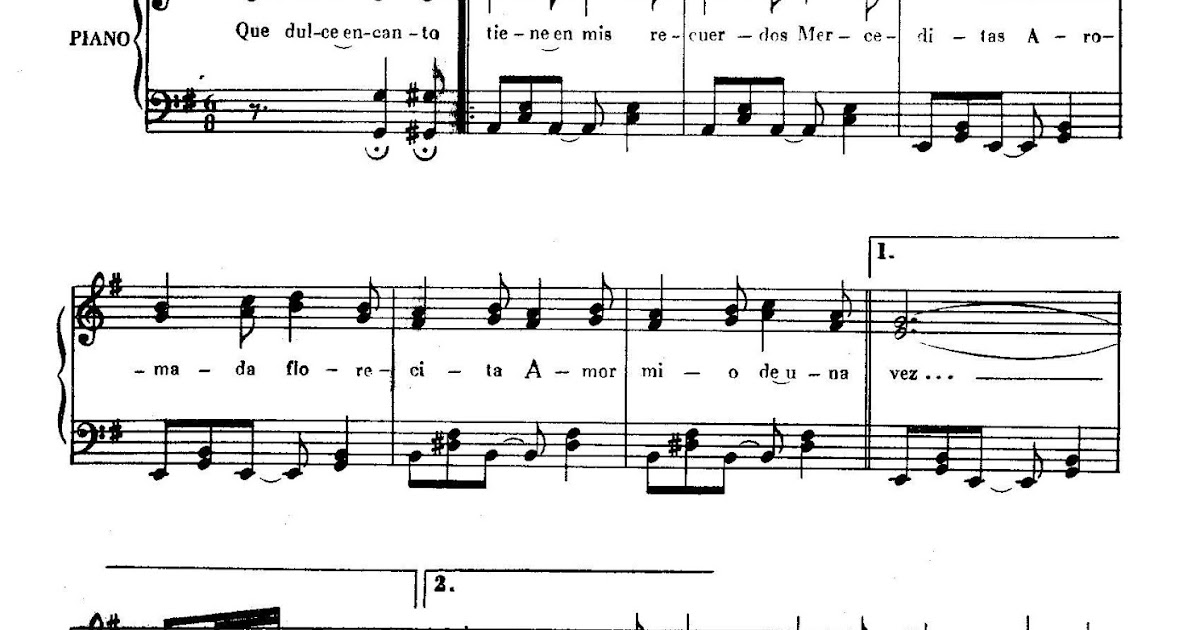 Nostalgias de mi Litoral: Merceditas (chamamé) - Partitura musical