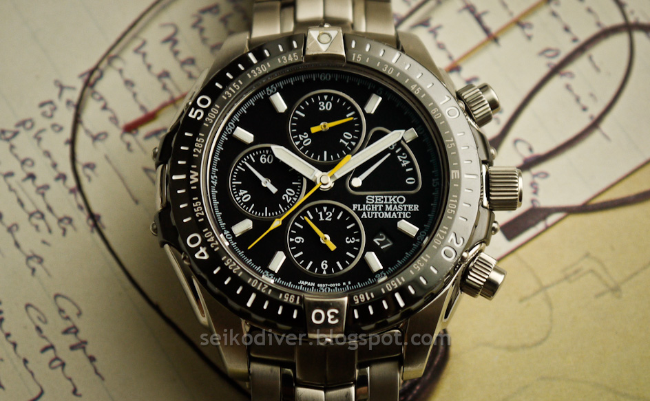 SEIKO DIVER: SOLD: SEIKO Automatic Chronograph 6S37-0010 SBDS001 FLIGHT ...