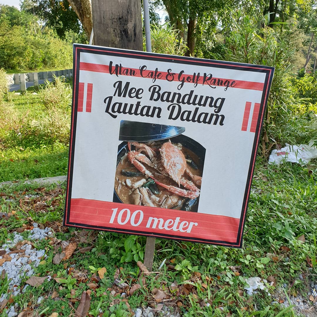 Tarikan menu utama di Utan Cafe & Golf Range , Sepang ! - BEN ASHAARI